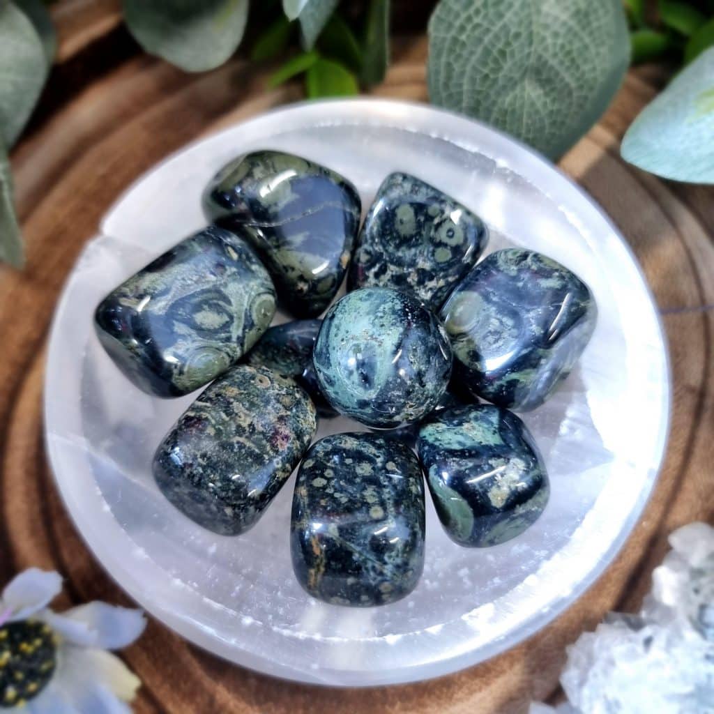 Nebula Stone Crystal Tumblestone for Grounding Energy - Purple Lotus